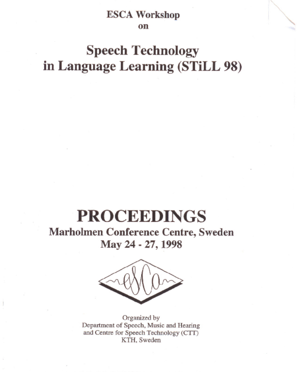 (PDF) Second-language learning: The role of subject and phonetic variables