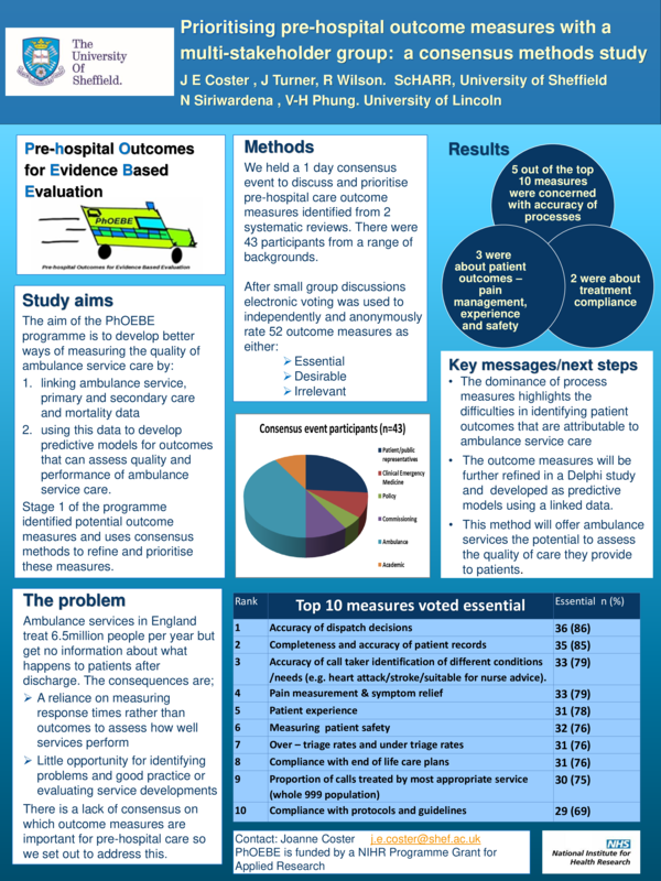 (PDF) Prioritising pre-hospital outcome measures with a multi ...