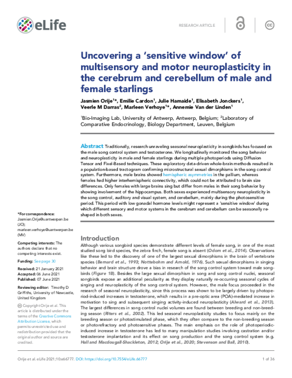(PDF) Uncovering a ‘sensitive window’ of multisensory and motor ...