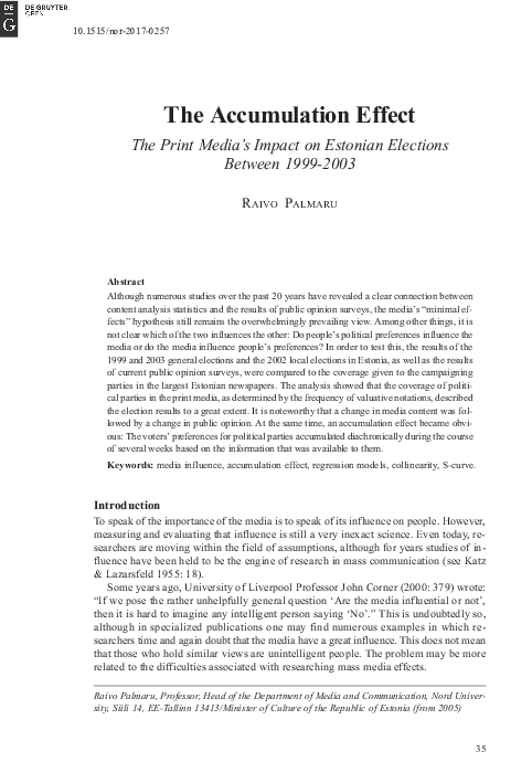 (PDF) The Accumulation Effect