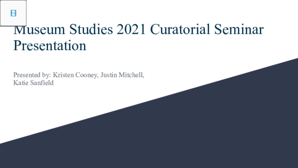 (PPT) Museum Studies 2021 Strata Exhibition Curatorial Seminar Presentation