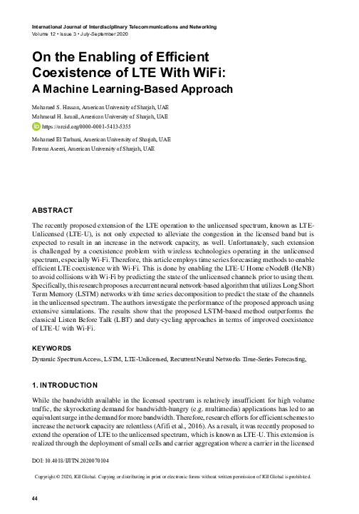 (PDF) On the Enabling of Efficient Coexistence of LTE With WiFi