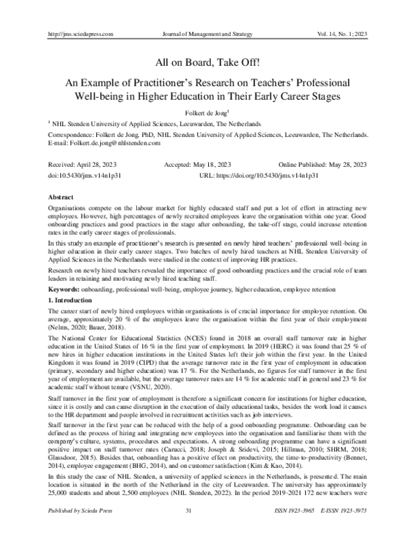 (PDF) All on Board, Take Off! An Example of Practitioner"s Research on ...