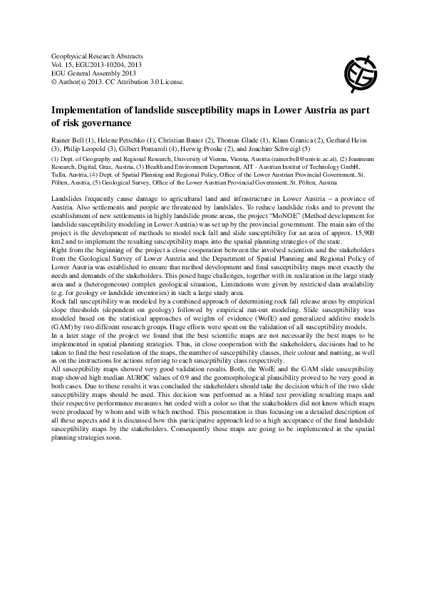 (PDF) Implementation of Landslide Susceptibility Model Using Machine Learning for Semi Detailed ...