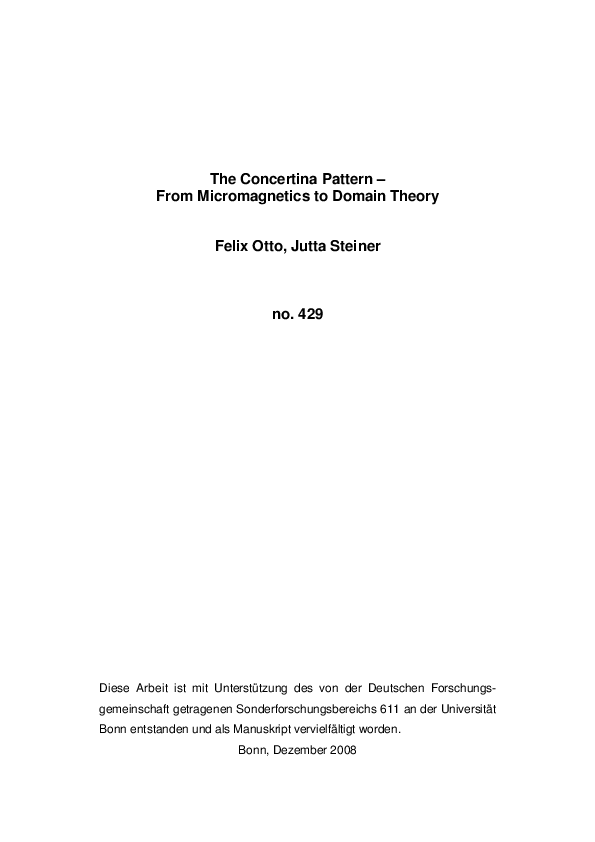 (PDF) The concertina pattern