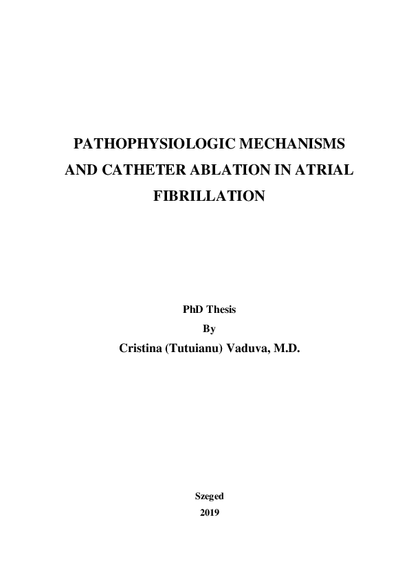 (PDF) Pathophysiologic mechanisms and catheter ablation in atrial fibrillation