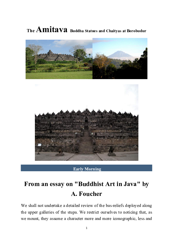 (DOC) The Amitava Buddha Statues and Chaityas at Borobudur