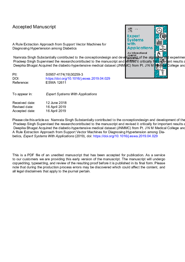 (PDF) A rule extraction approach from support vector machines for ...