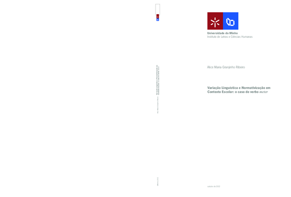 (PDF) Variação linguística e normativização em contexto escolar : o ...