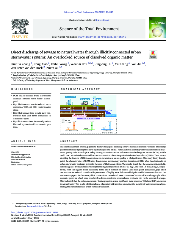 (PDF) Direct discharge of sewage to natural water through illicitly ...