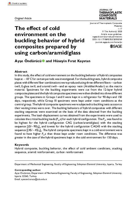 (PDF) The effect of cold environment on the buckling behavior of hybrid ...
