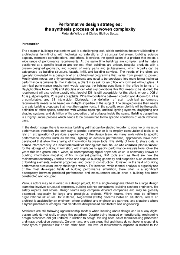 (PDF) Performative design strategies: The synthesis process of a woven ...