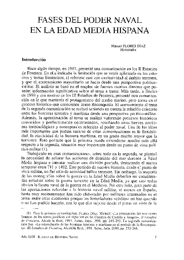 (PDF) Fases del poder naval en la Edad Media hispana