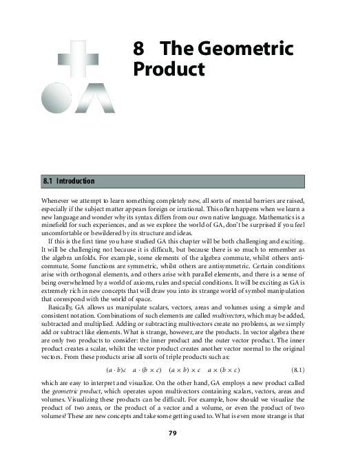 (PDF) The Geometric Product