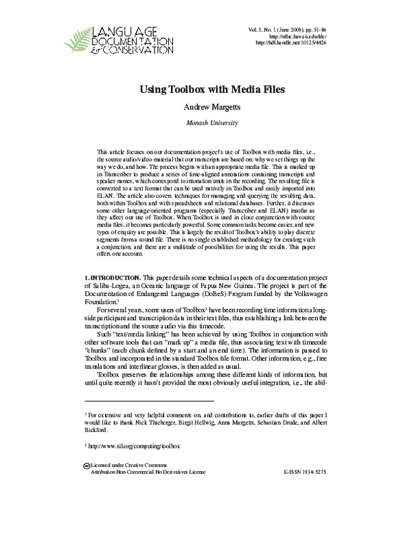 (PDF) Using Toolbox with Media Files | Andrew Margetts - Academia.edu