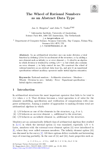 (PDF) The Wheel of Rational Numbers as an Abstract Data Type | Jan ...