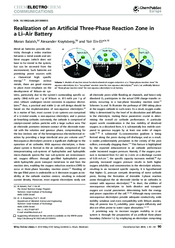 (PDF) Realization of an Artificial Three-Phase Reaction Zone in a Li ...