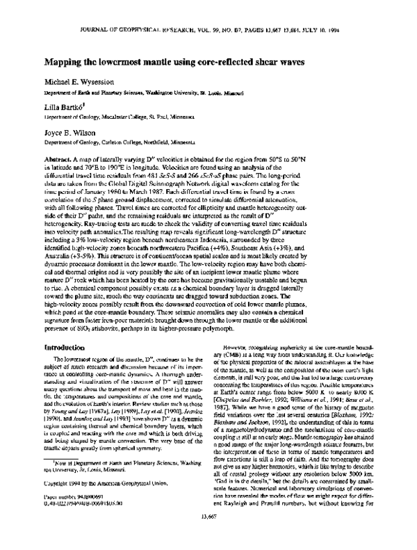 Mapping the lowermost mantle using core-reflected shear waves