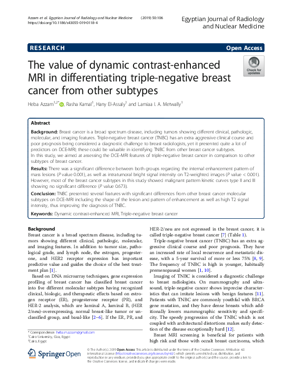 (PDF) The value of dynamic contrast-enhanced MRI in differentiating triple-negative breast ...