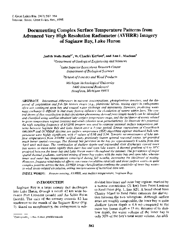 (PDF) Documenting Complex Surface Temperature Patterns from Advanced ...