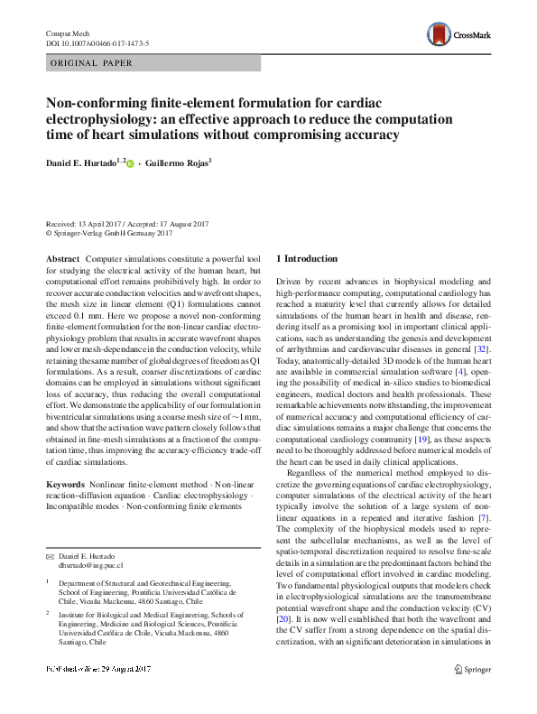 (PDF) Non-conforming finite-element formulation for cardiac ...