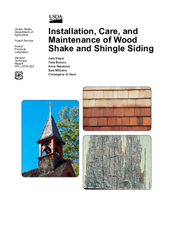 (PDF) Installation, care, and maintenance of wood shake and shingle roofs
