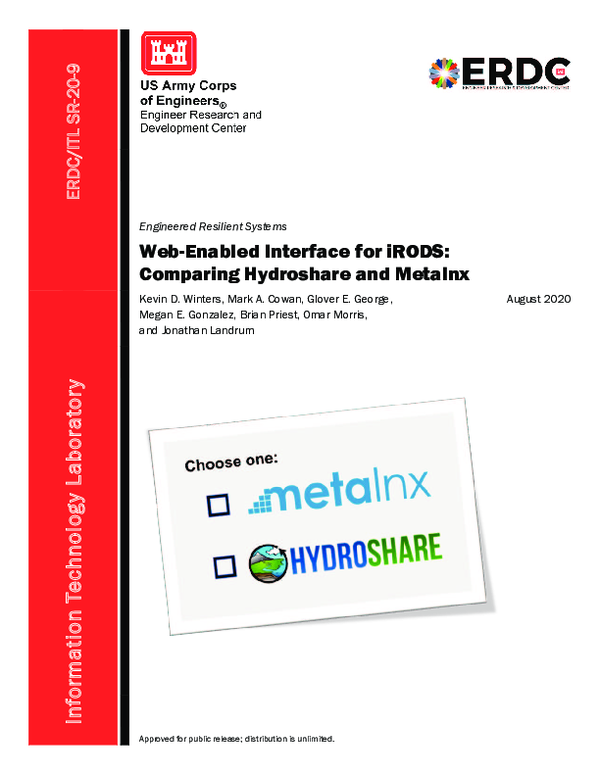 (PDF) Web-enabled interface for iRODS : comparing Hydroshare and Metalnx