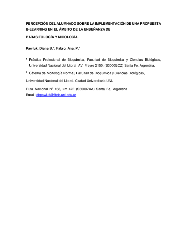 (PDF) Percepción del alumnado sobre la implementación de una propuesta b-learning en el ámbito ...