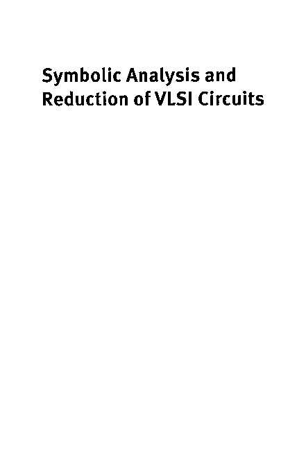 (PDF) Symbolic Analysis and Reduction of VLSI Circuits