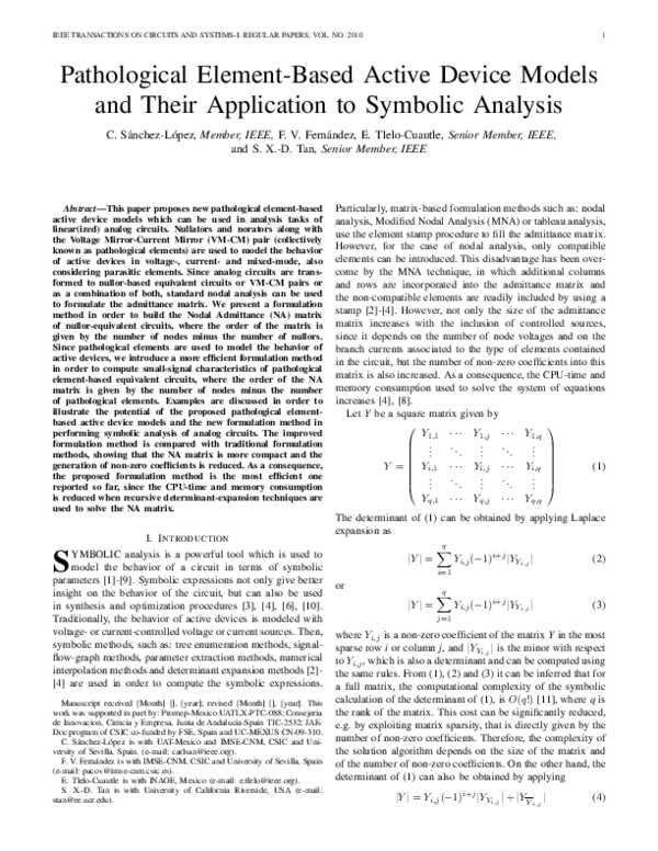 (PDF) Pathological Element-Based Active Device Models and Their ...