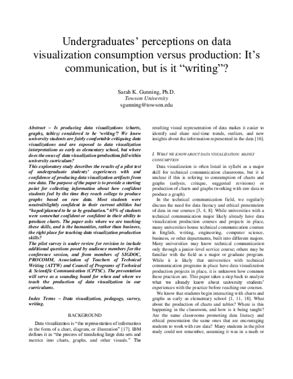 (PDF) Undergraduates’ Perceptions on Data Visualization Consumption ...