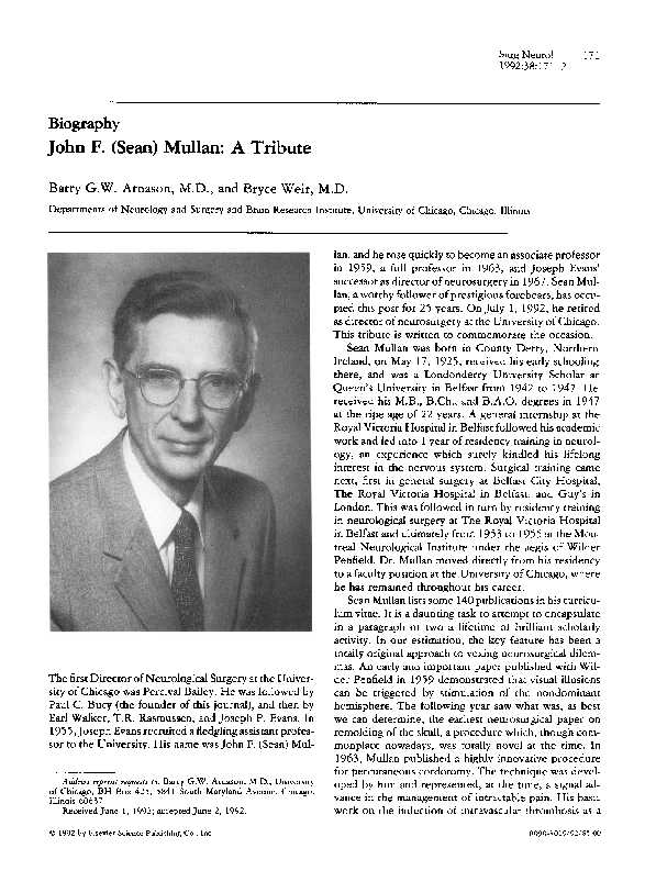 (PDF) John F. (Sean) Mullan: A tribute