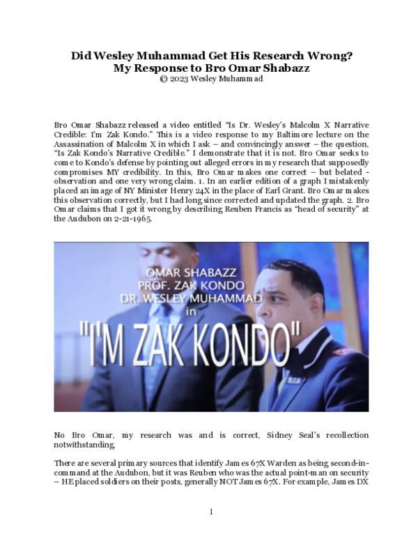 (PDF) Did Wesley Muhammad Get His Research Wrong? My Response to Bro ...