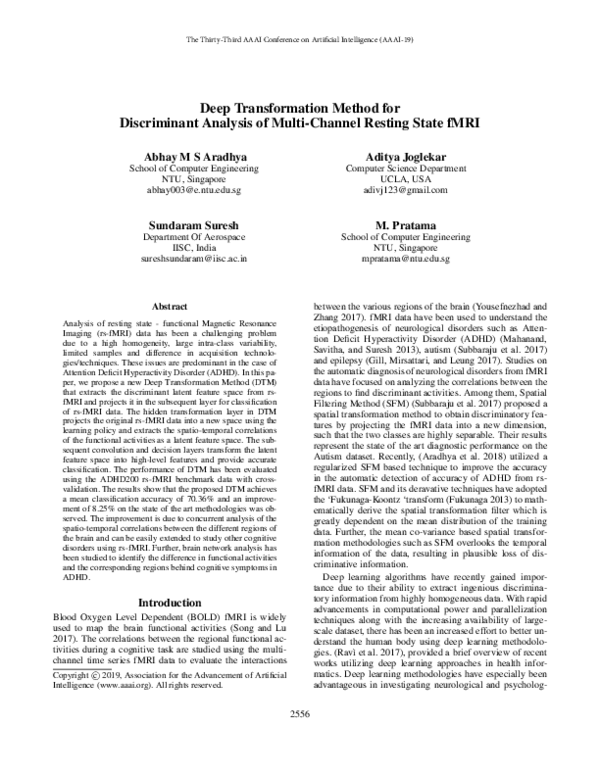 (PDF) Deep Transformation Method for Discriminant Analysis of Multi ...