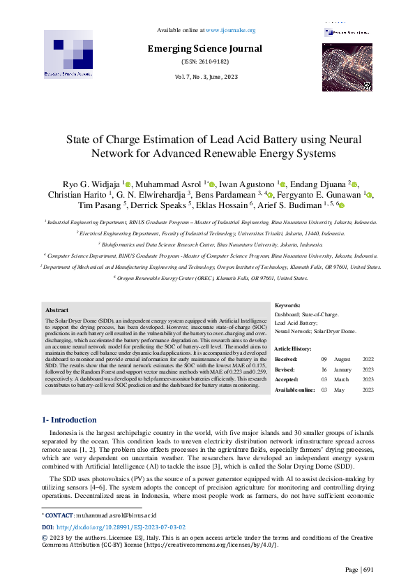 Pdf State Of Charge Estimation Of Lead Acid Battery Using Neural
