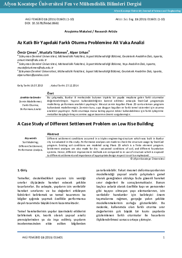(PDF) A Case Study of Different Settlement Problem on Low Rise Building ...
