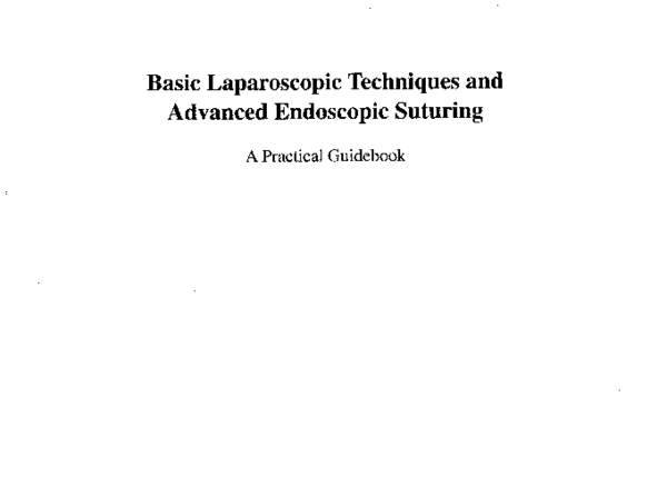 (PDF) Basic Laparoscopic Techniques and Advanced Endoscopic Suturing