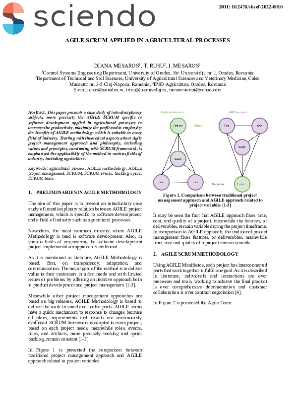 (PDF) Agile Scrum Applied in Agricultural Processes