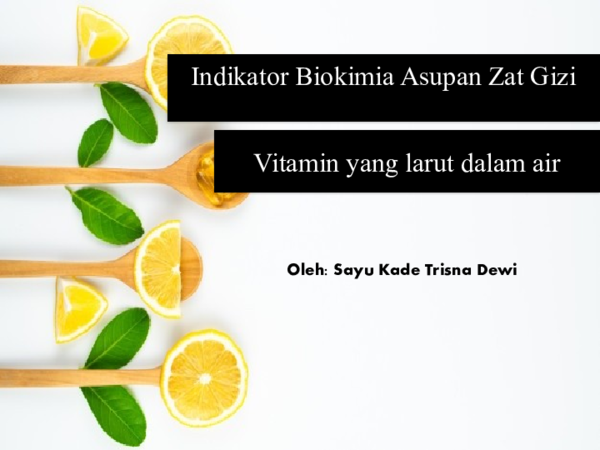 (PPT) PPT Vitamin yang larut dalam air