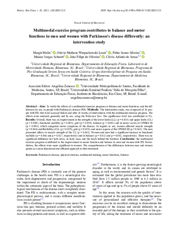 (PDF) Multimodal exercise program contributes to balance and motor ...