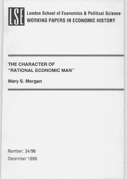 (PDF) Morgan (1997) The Character of Rational Economic Man” (1997 ...