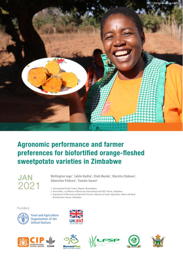 (PDF) Agronomic performance and farmer preferences for biofortified orange-fleshed sweetpotato ...