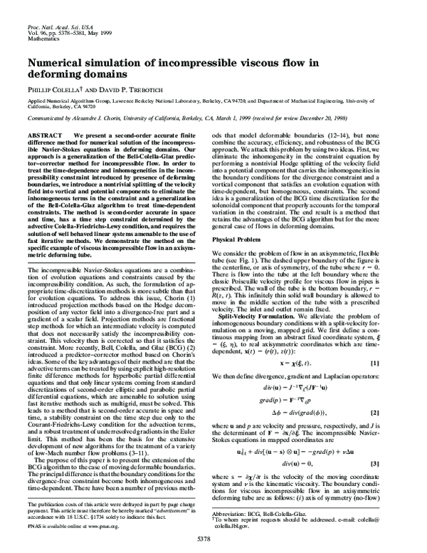Pdf Numerical Simulation Of Incompressible Viscous Flow Past A Heaving Airfoil