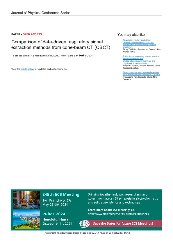 Pdf Comparison Of Data Driven Respiratory Signal Extraction Methods