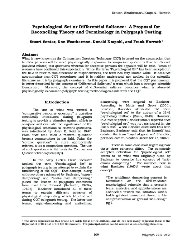 (PDF) Psychological Set or Differential Salience: A Proposal for Reconciling Theory and ...
