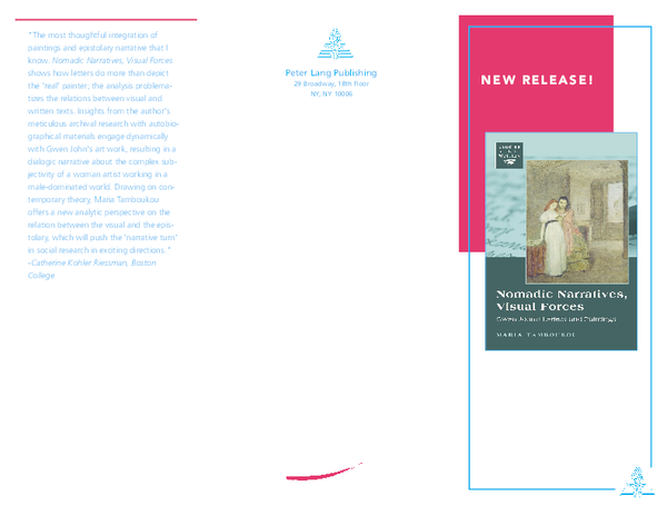 (PDF) Nomadic Narratives, Visual Gorces: Gwen John's Letters and Paintings. New York: Peter Lang ...