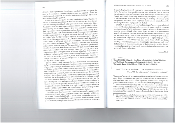 (PDF) COMENIUS Review Chirot Revolution