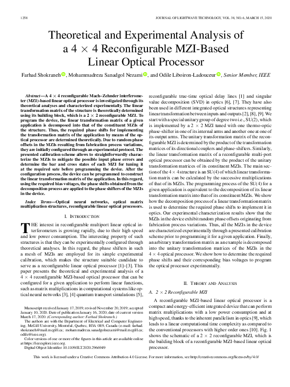 (PDF) Theoretical and Experimental Analysis of a 4 × 4 Reconfigurable ...