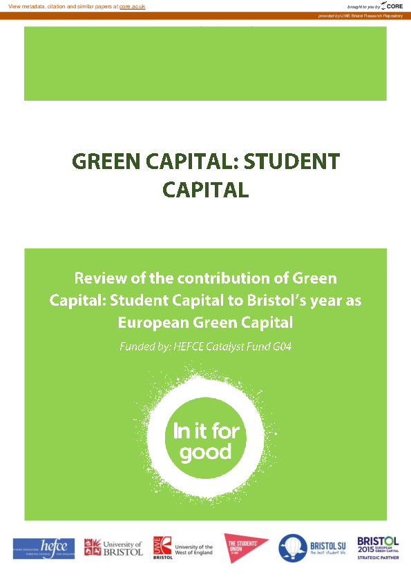 (PDF) Review of the contribution of Green Capital: Student Capital to ...