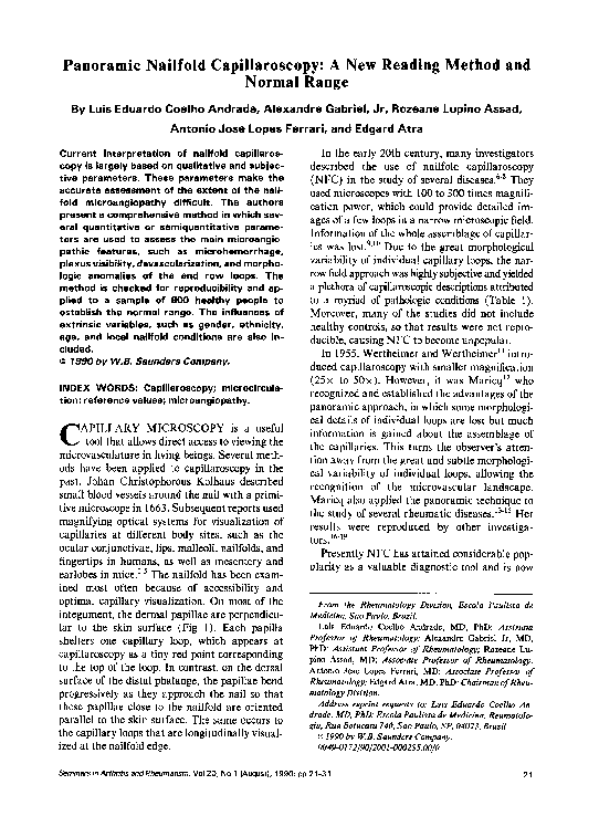 (PDF) Panoramic nailfold capillaroscopy: A new reading method and ...